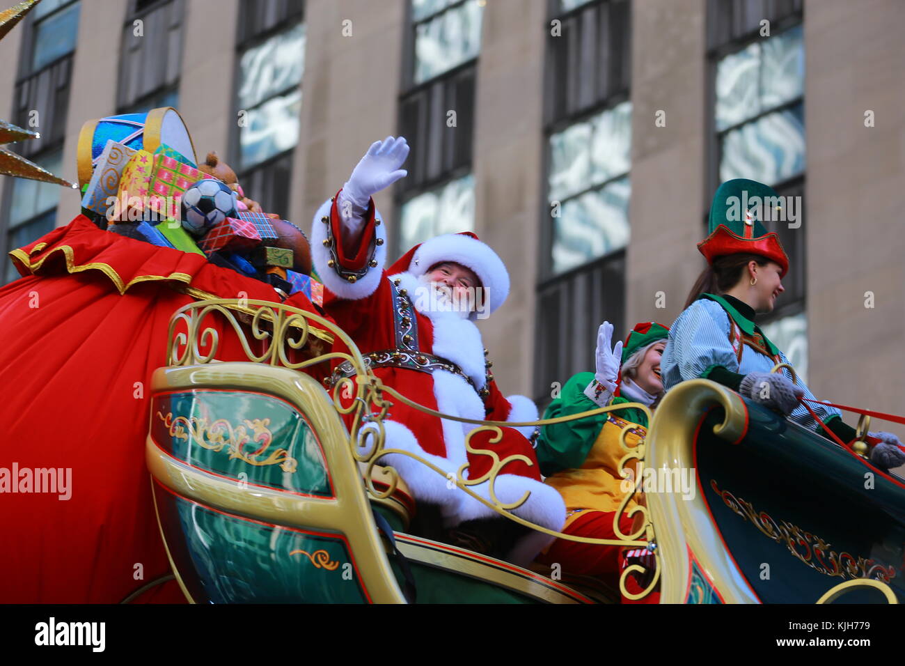 Santa Claus Macys Thanksgiving Day High Resolution Stock Photography ...
