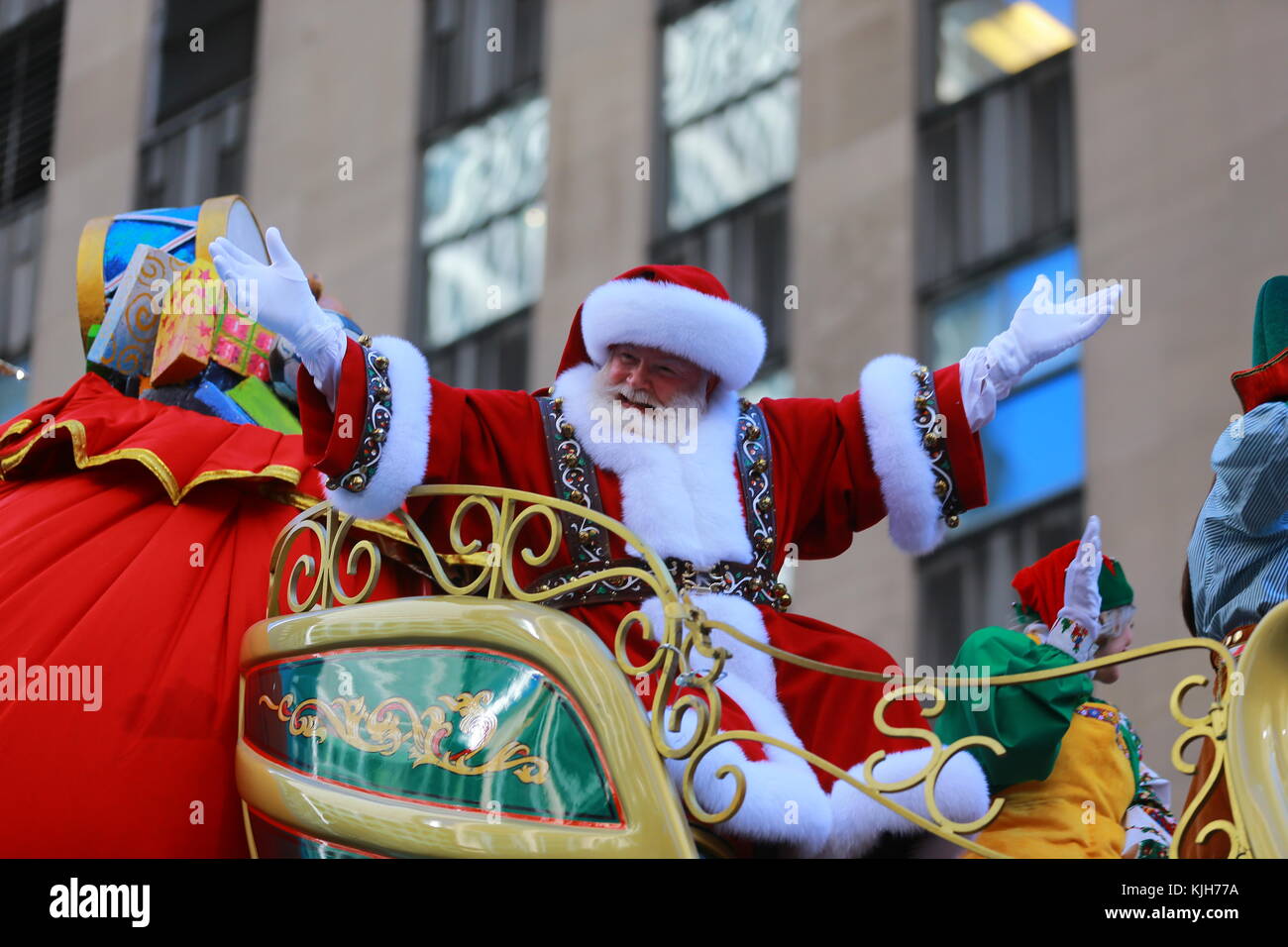 Santa Claus Macys Thanksgiving Day High Resolution Stock Photography ...