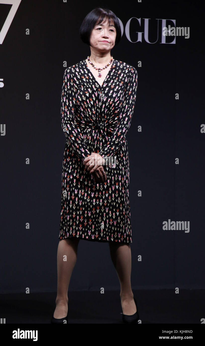 Tokyo, Japan. 24th Nov, 2017. Japanese Naoki award author Riku Onda ...