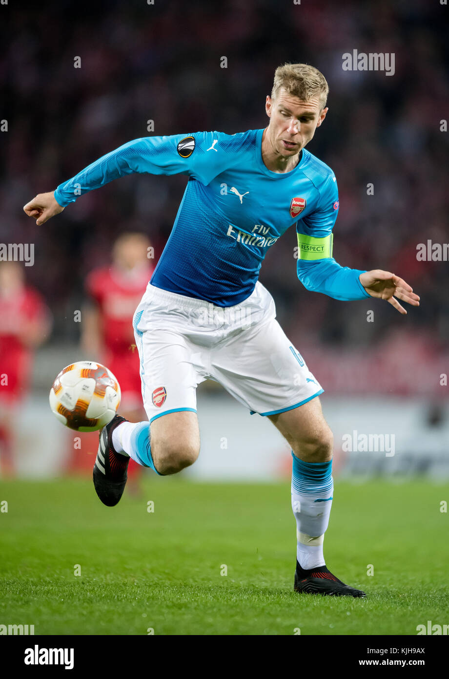 Cologne, Germany. 23rd Nov, 2017. Arsenal's Per Mertesacker in action ...