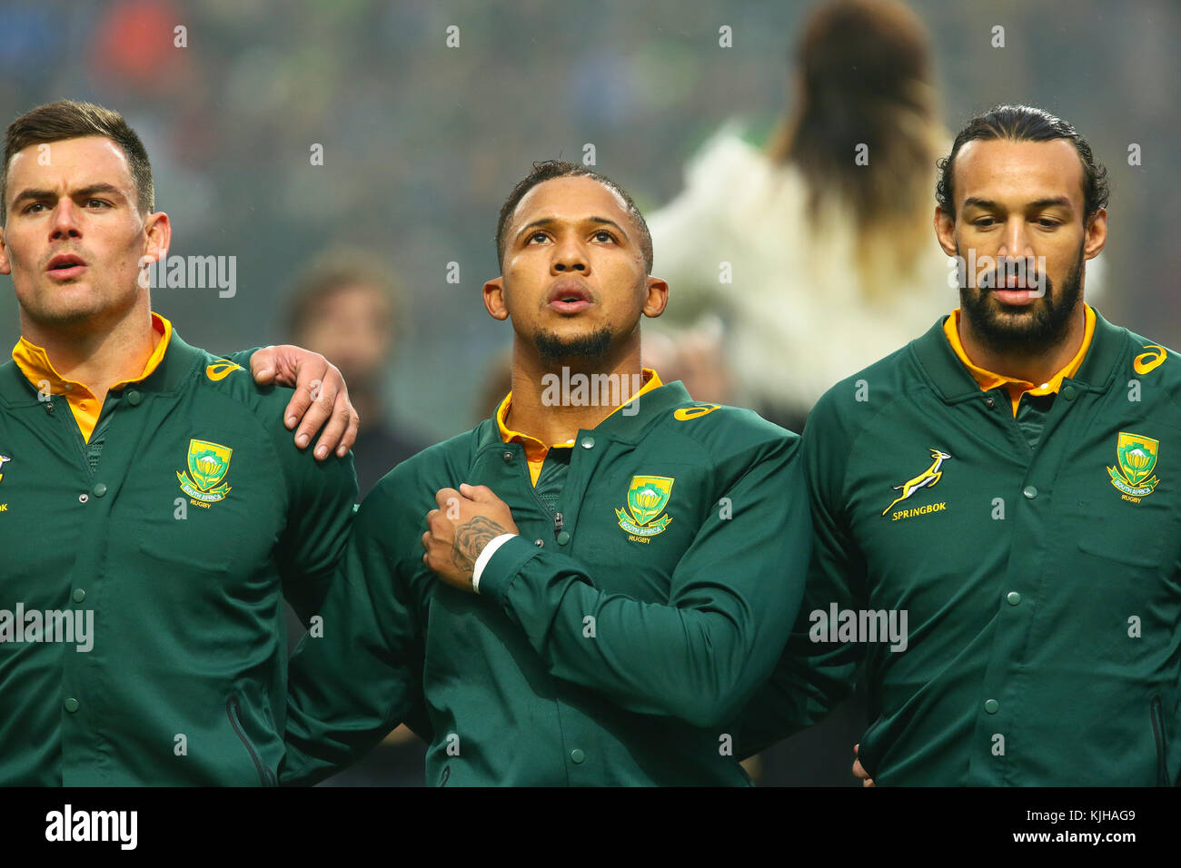Springboks rugby team national anthem hi-res stock photography and ...