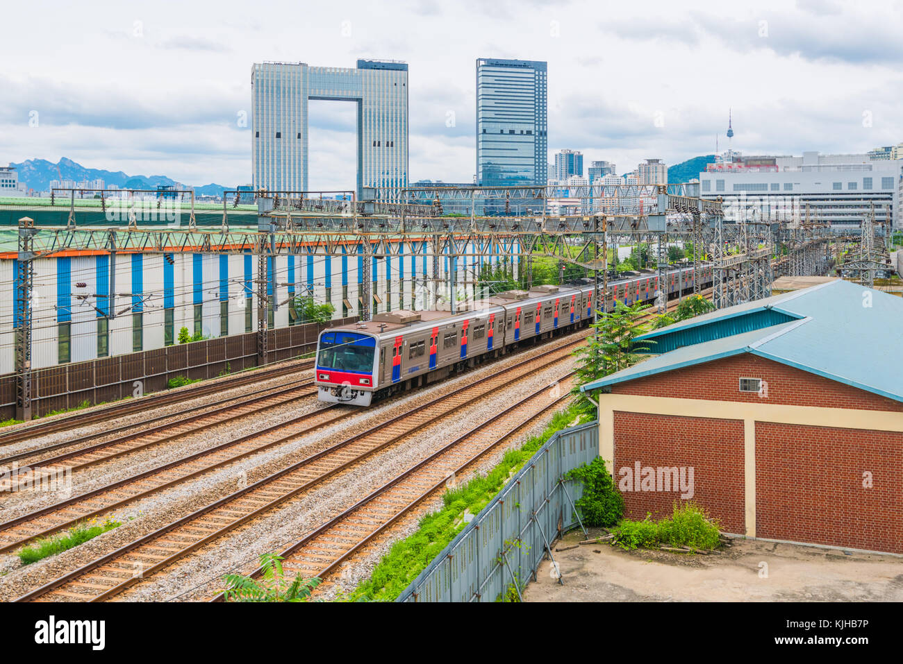 Seoul Subway train traffic in Seoul City,South Korea Stock Photo - Alamy