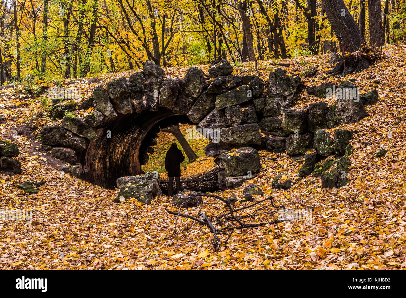 Russia, Moscow. Grotto of Count Orlov in Neskuchny Garden Stock Photo ...