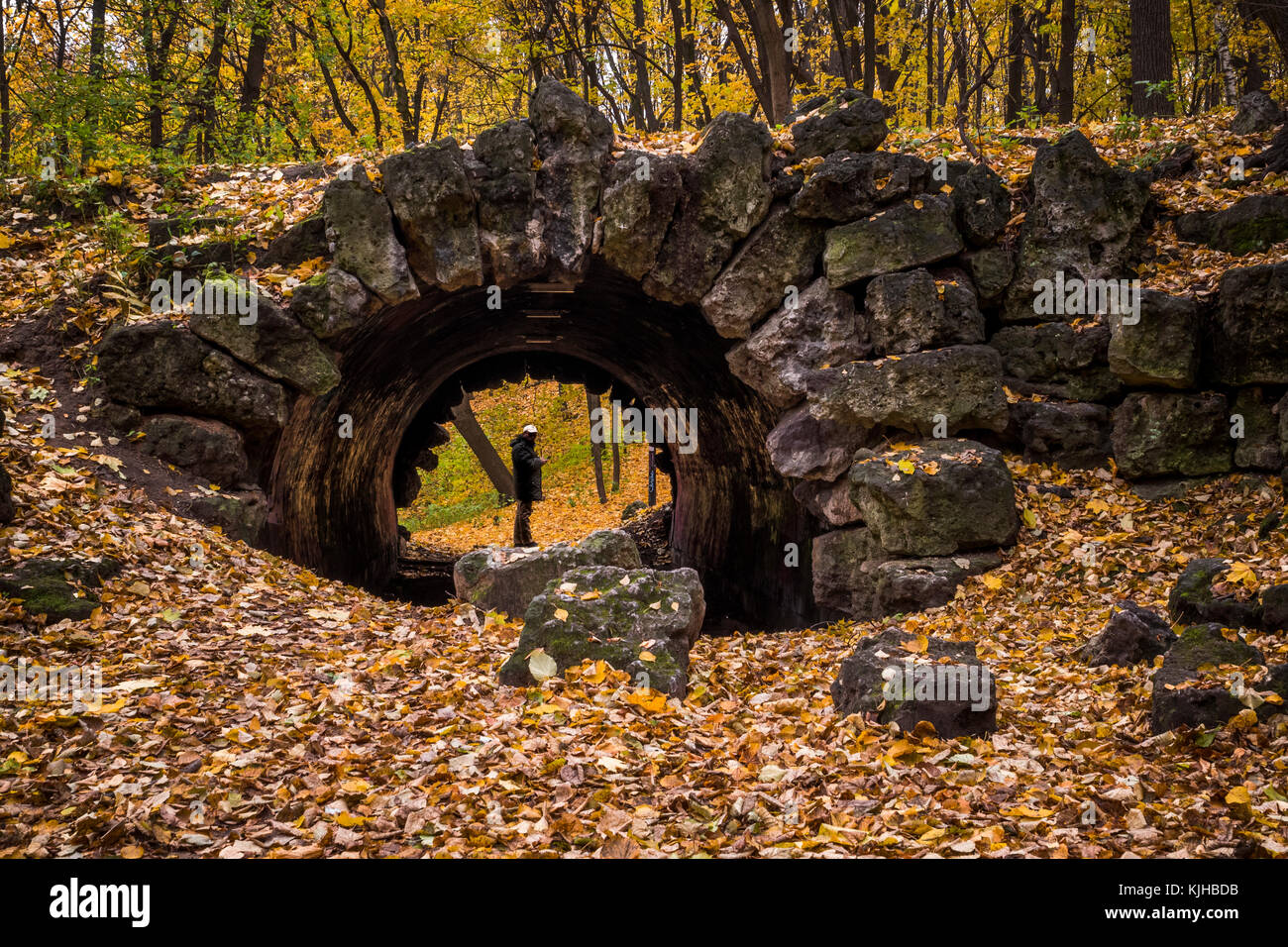 Russia, Moscow. Grotto of Count Orlov in Neskuchny Garden Stock Photo ...