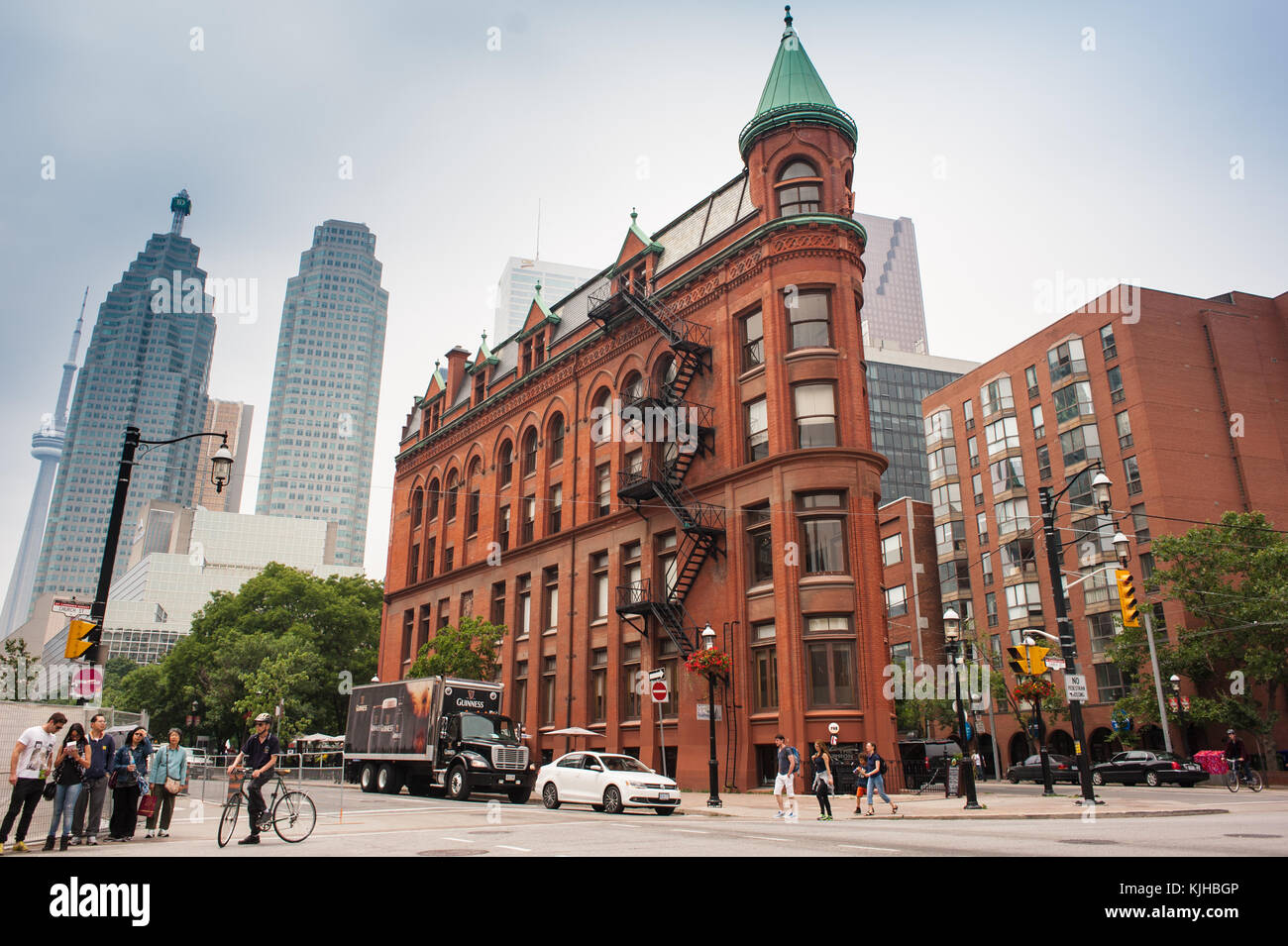 The Flat Iron Building, Adelaide Street East, Toronto Stock Photo - Alamy