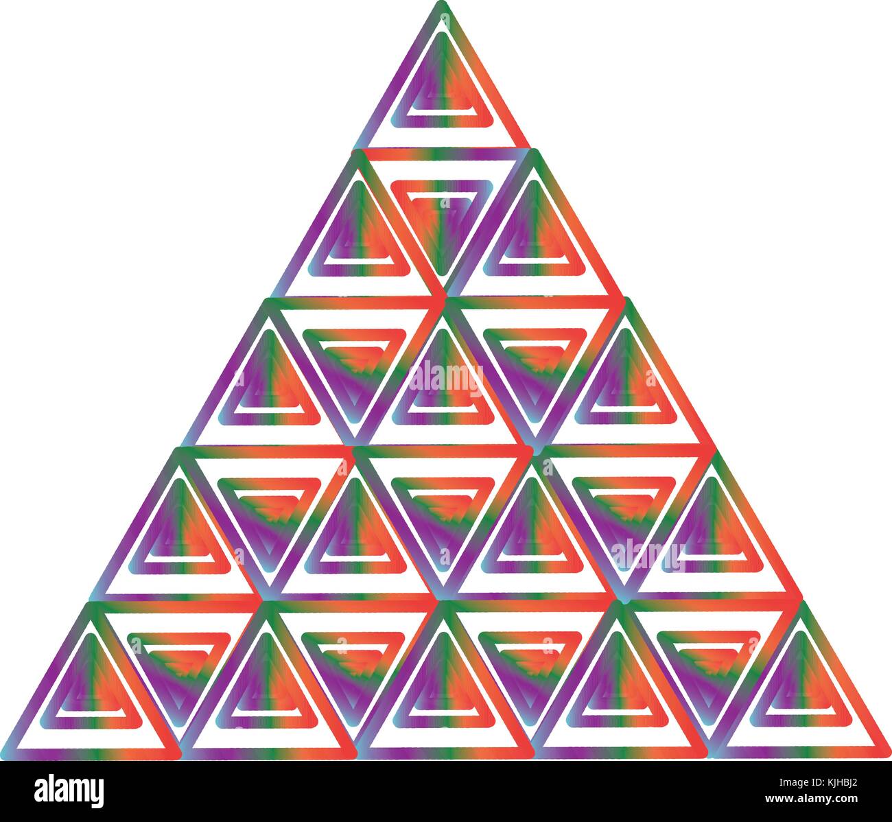 Abstract gradient triangle logo Stock Vector Image & Art - Alamy