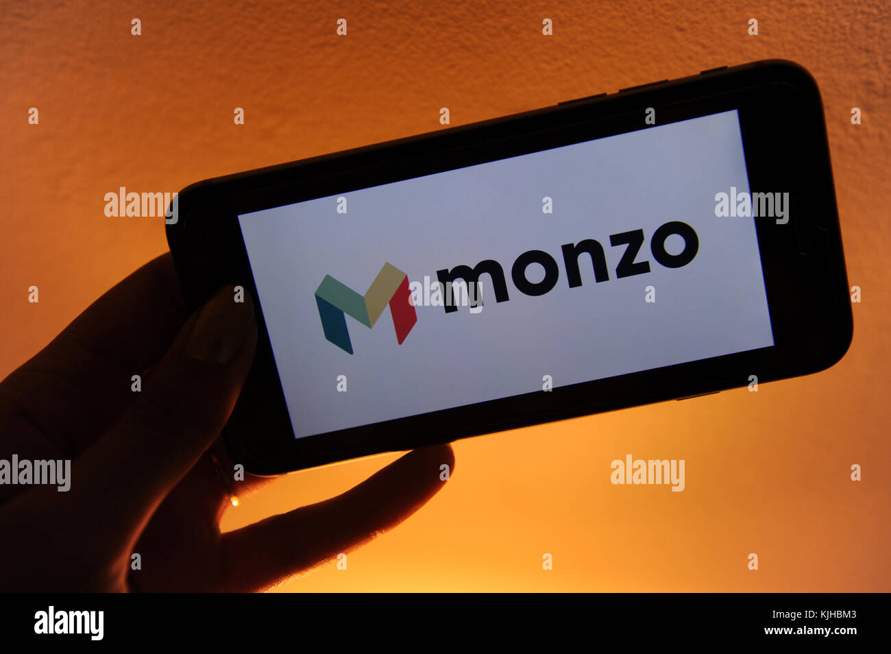 Monzo banking app hi-res stock photography and images - Alamy