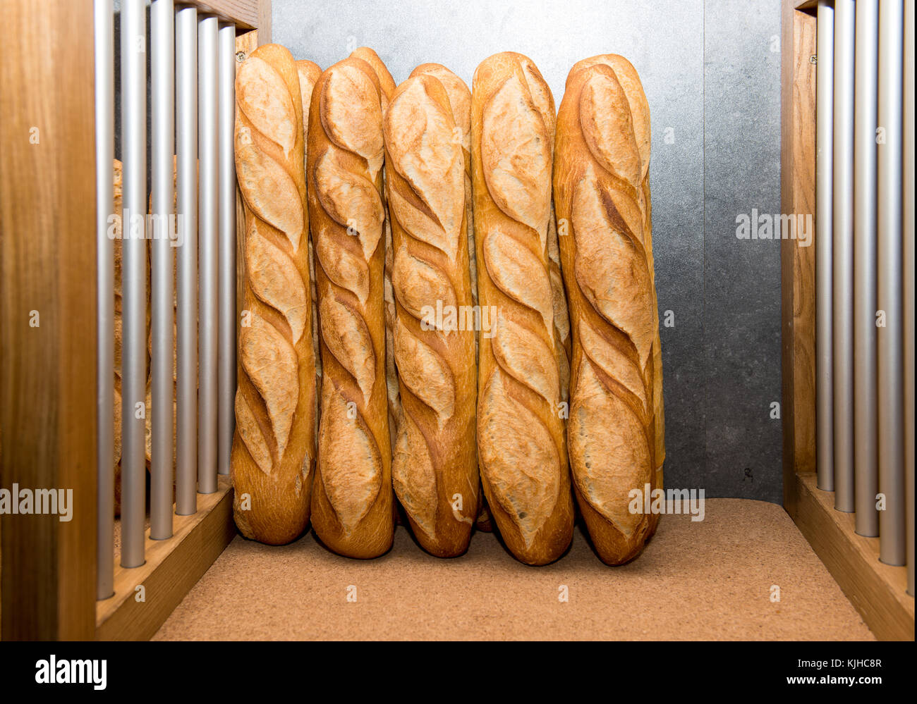the french breads in a bakery market Stock Photo - Alamy
