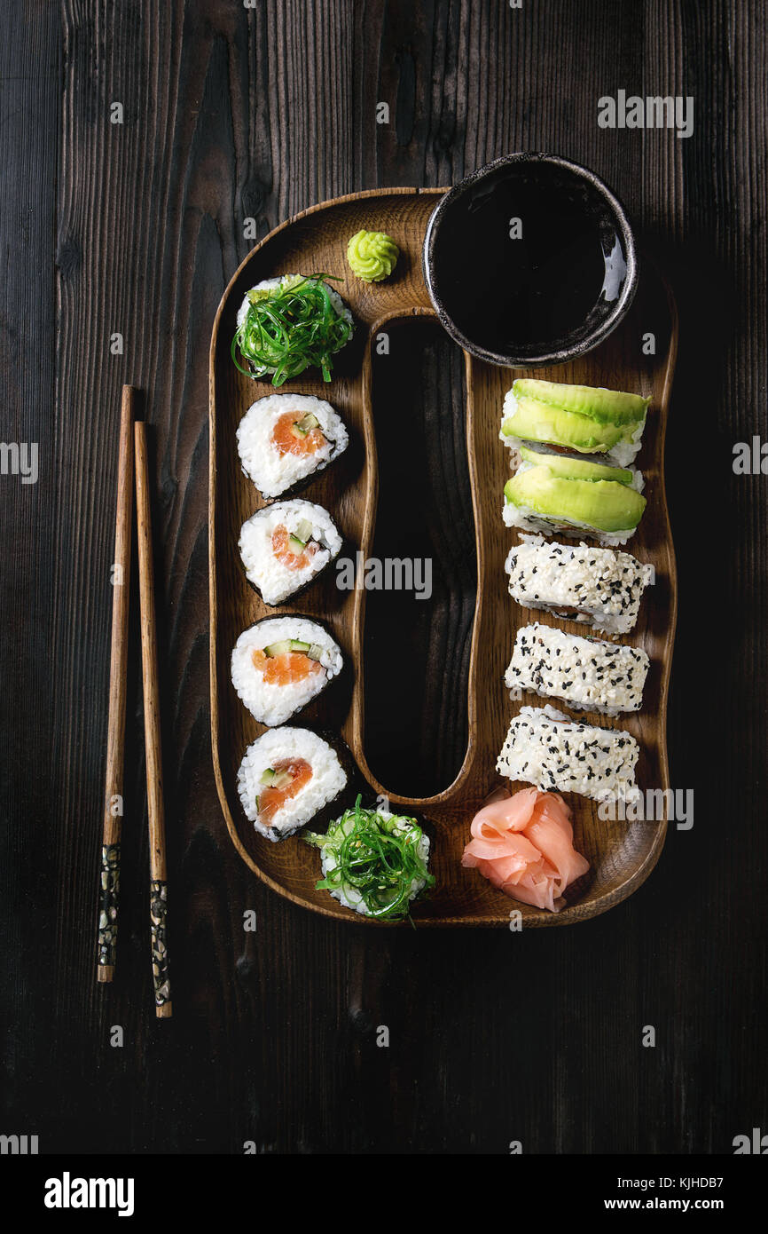 Sushi rolls set Stock Photo - Alamy