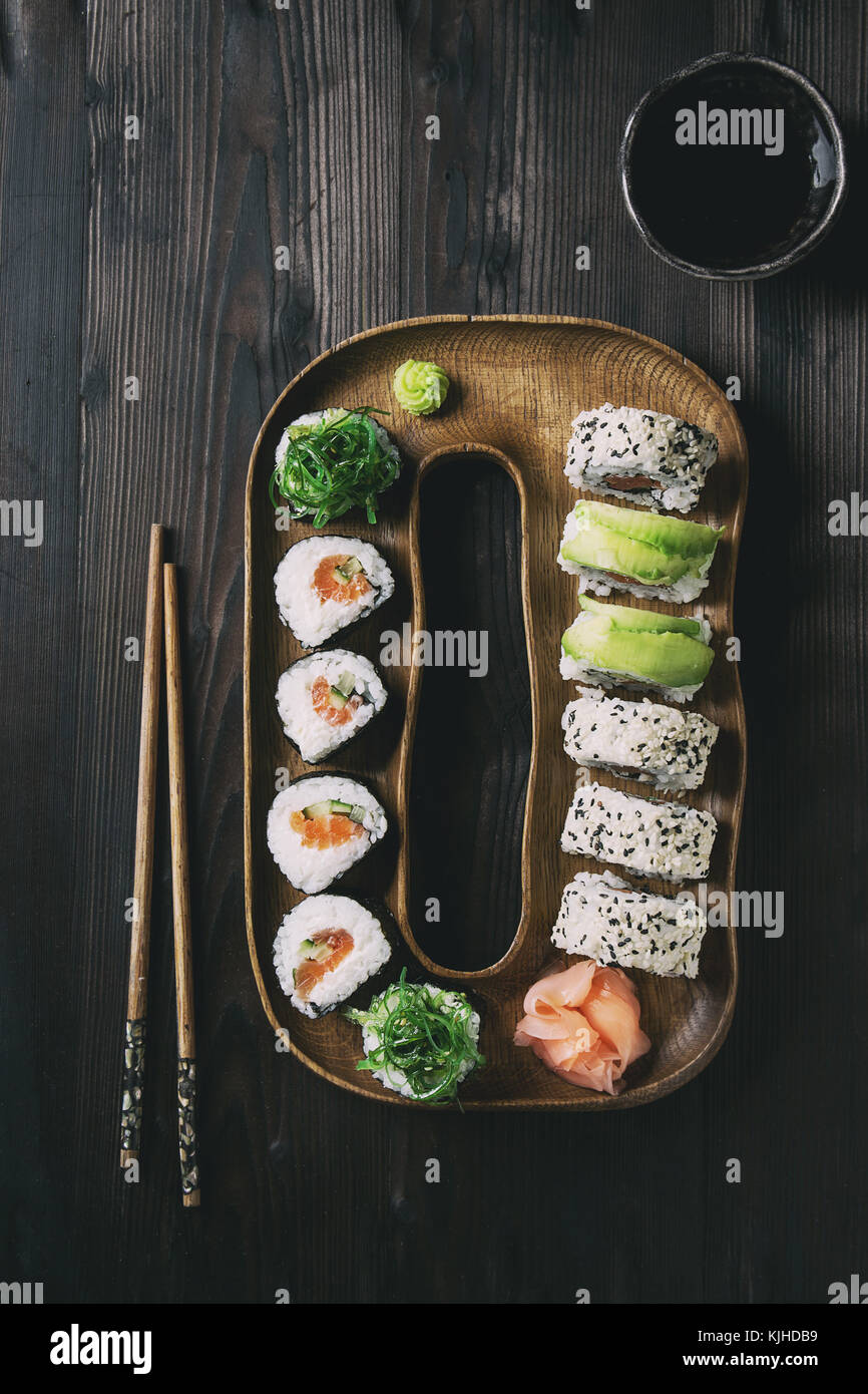 Sushi rolls set Stock Photo - Alamy