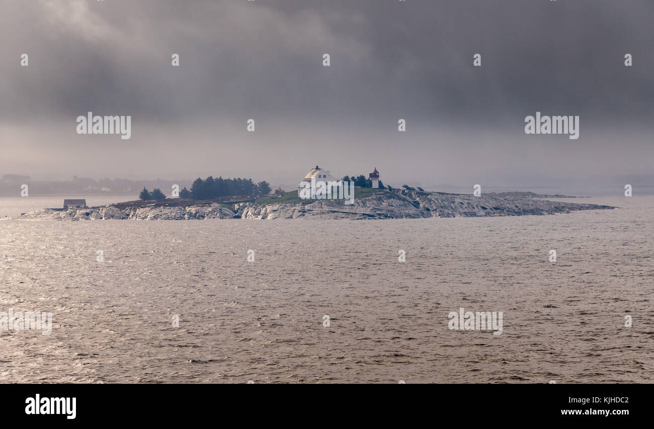 Feistein Lighthouse near Stavanger in Norway Stock Photo - Alamy