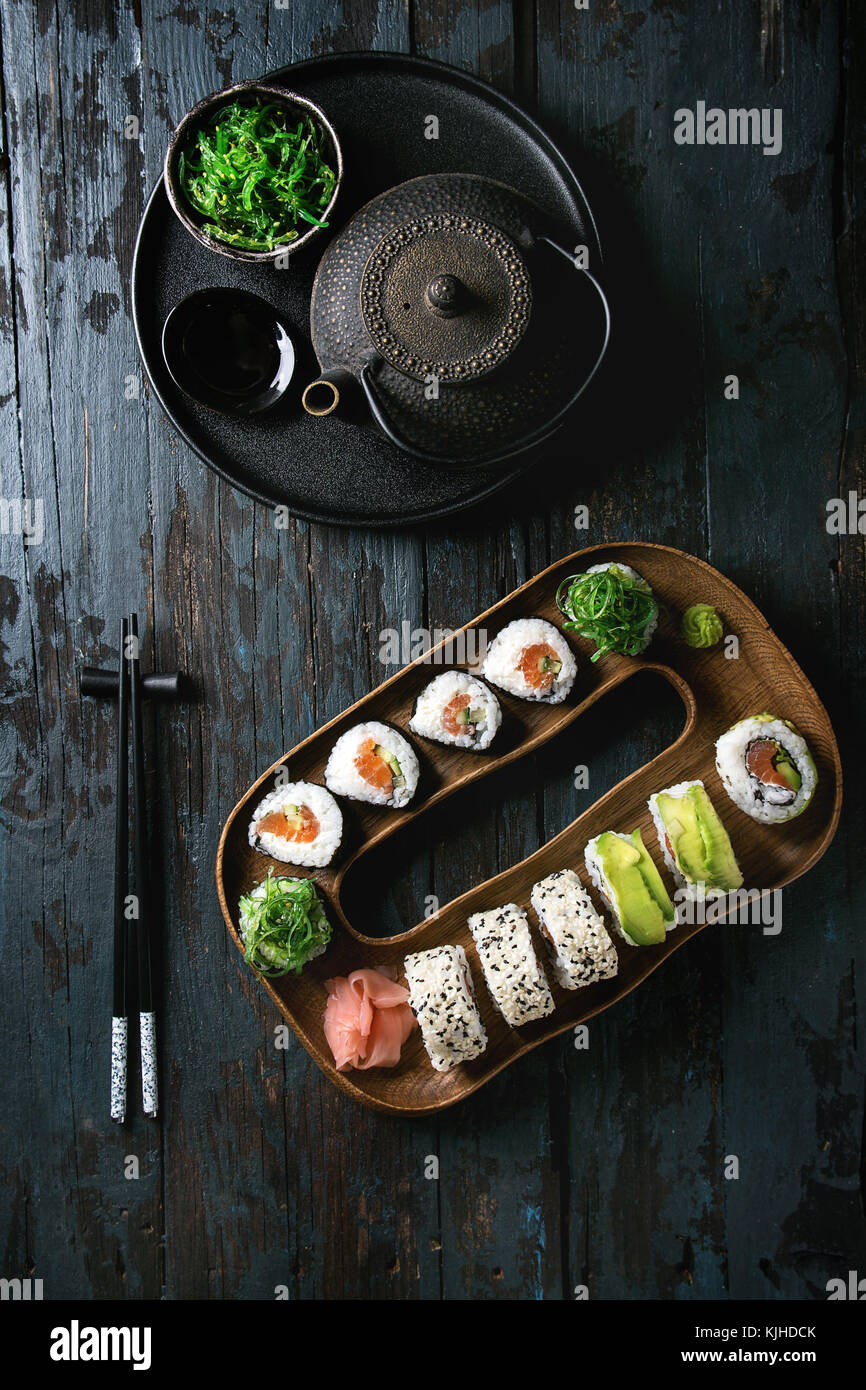 Sushi rolls set Stock Photo - Alamy