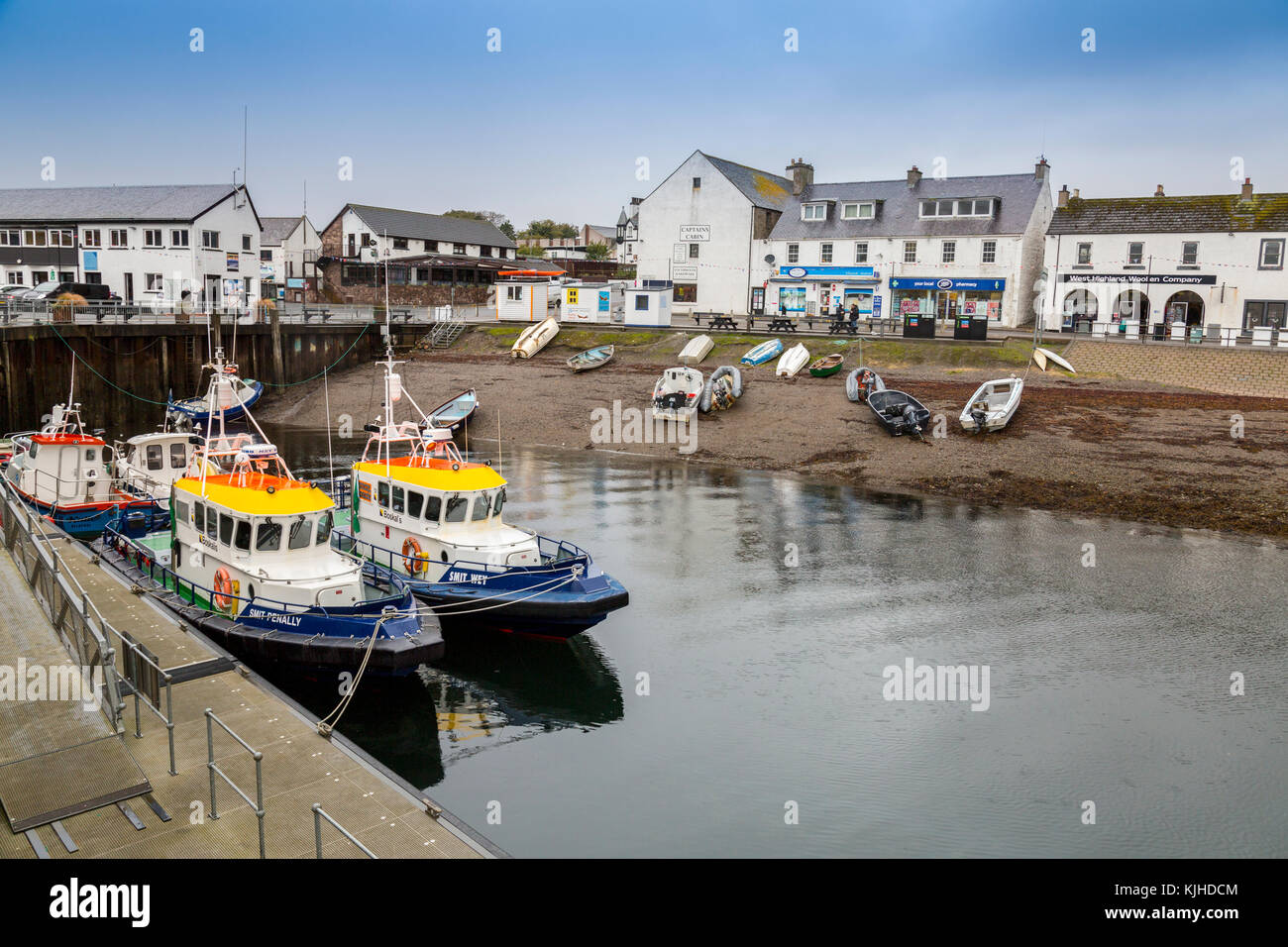 Smit Penally and Smit Wey, two Range Safety Vessels moored at Ullapool ...