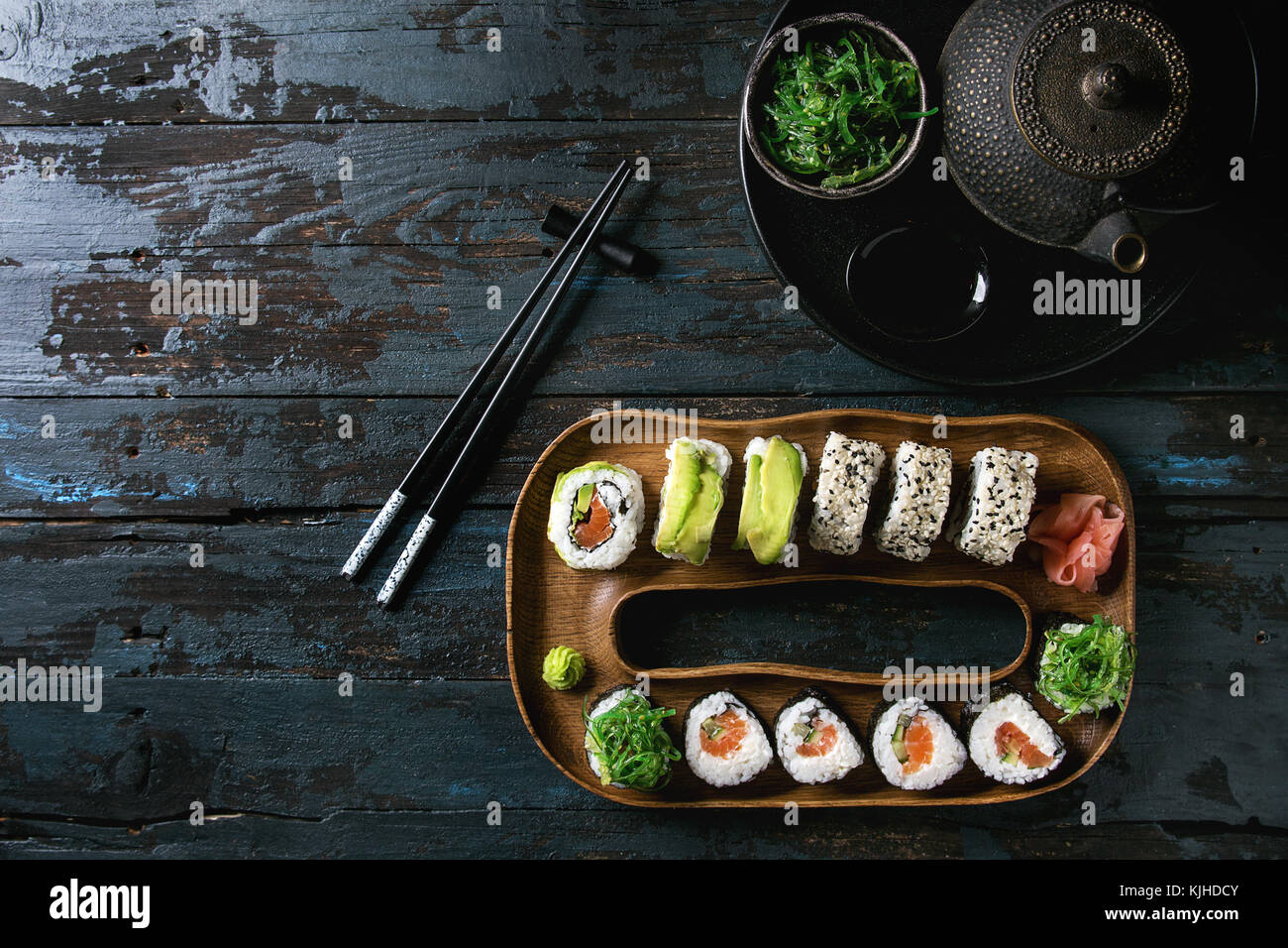 Sushi rolls set Stock Photo - Alamy
