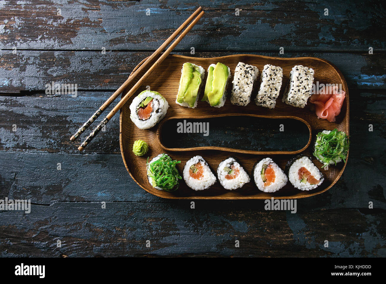 Sushi rolls set Stock Photo - Alamy
