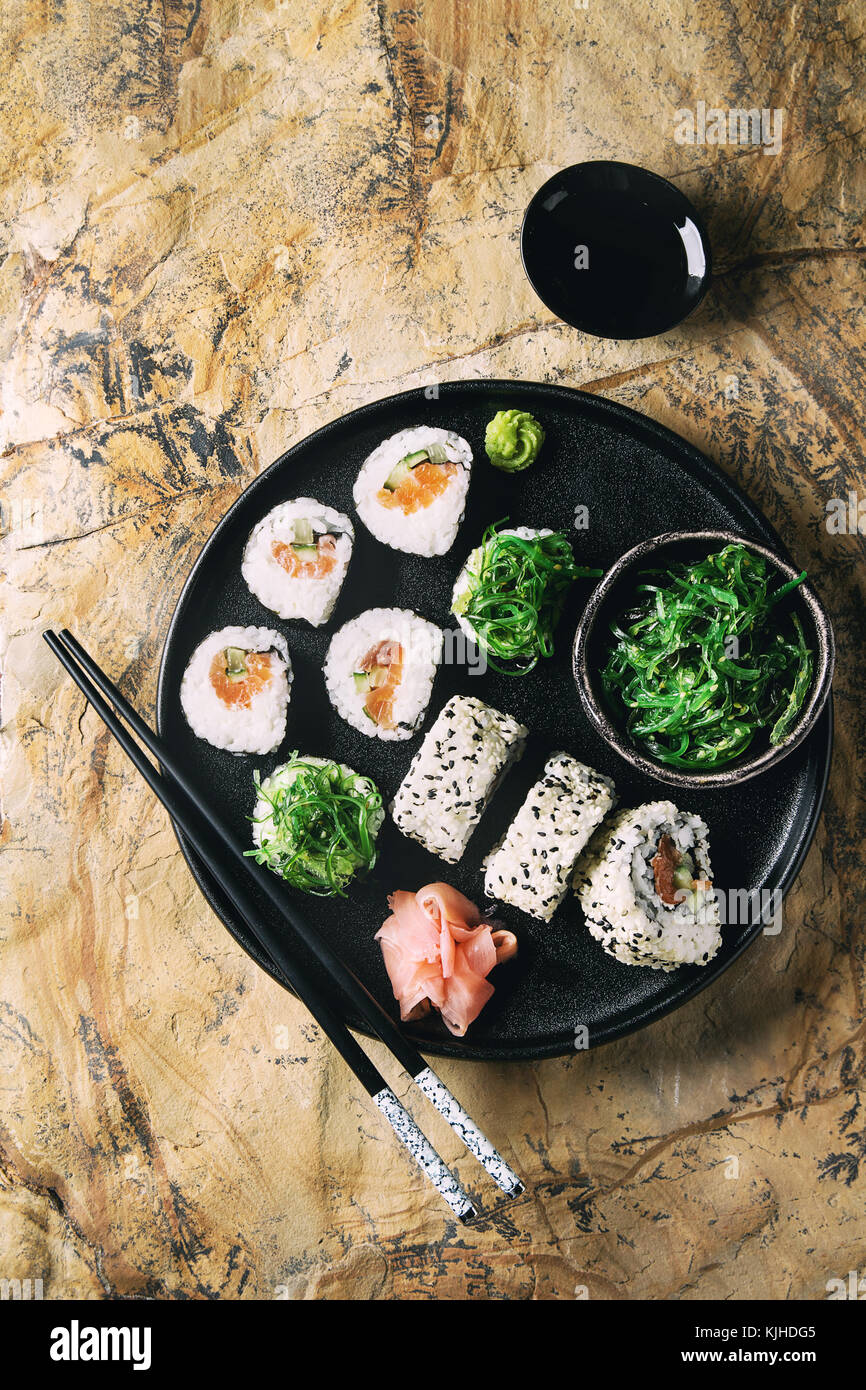 Sushi rolls set Stock Photo - Alamy