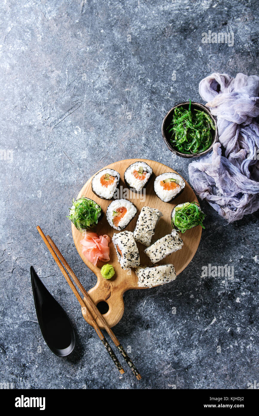 Sushi rolls set Stock Photo - Alamy