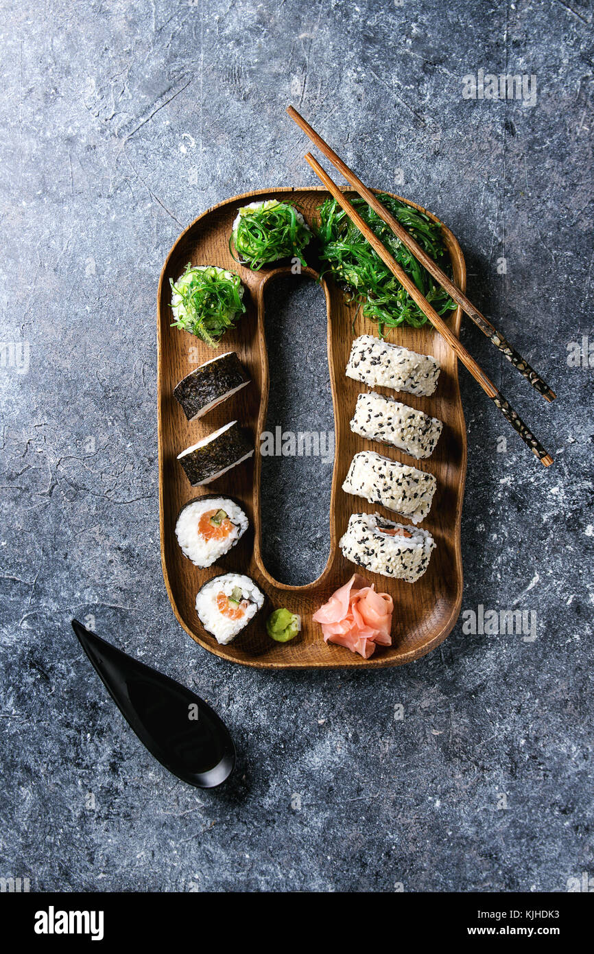 Sushi rolls set Stock Photo - Alamy