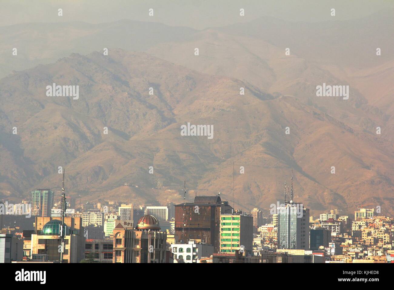 The Panoramic view of Tehran , Iran Stock Photo - Alamy