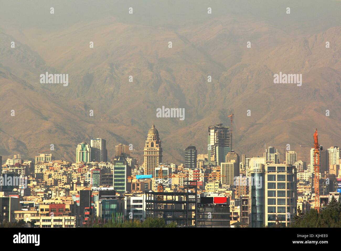 The Panoramic view of Tehran , Iran Stock Photo - Alamy
