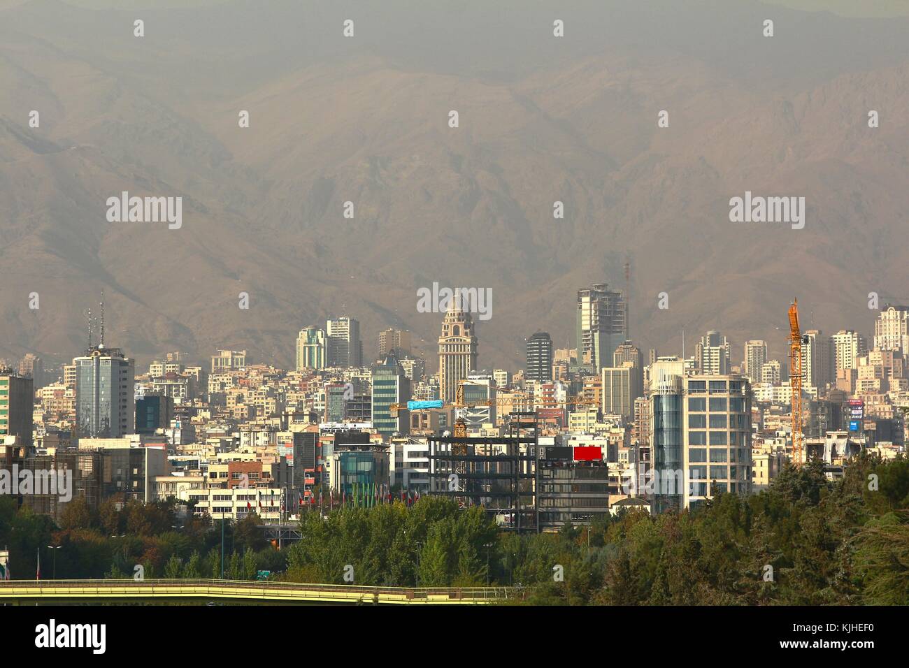 The Panoramic view of Tehran , Iran Stock Photo - Alamy