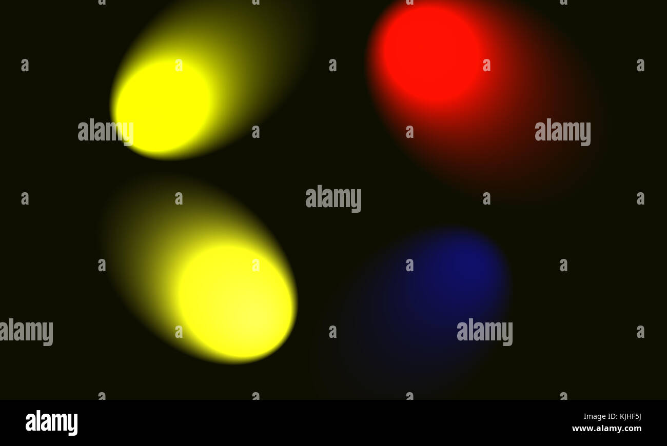 colored spots on a black background Stock Photo - Alamy