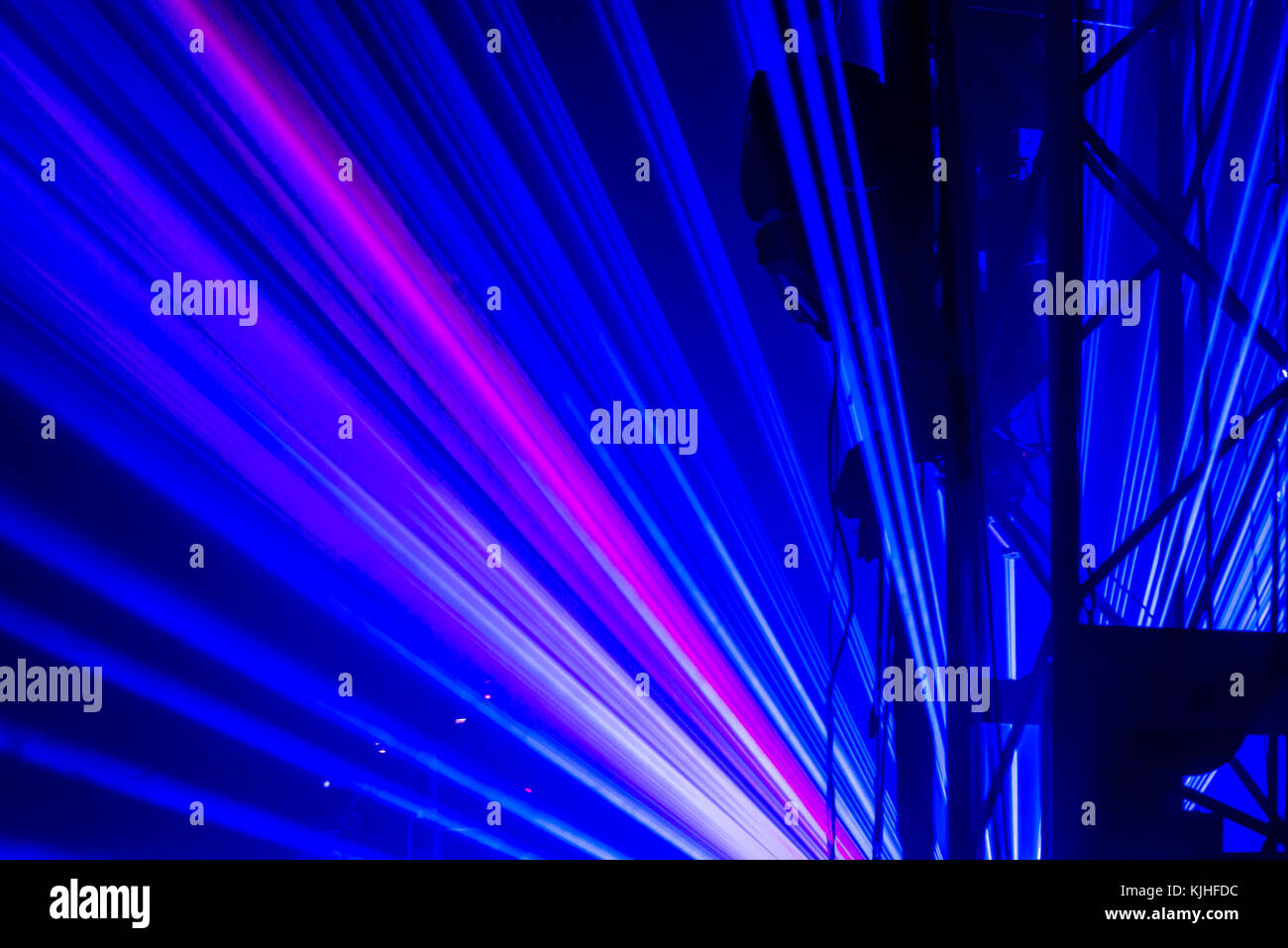 Night laser show hi-res stock photography and images - Alamy