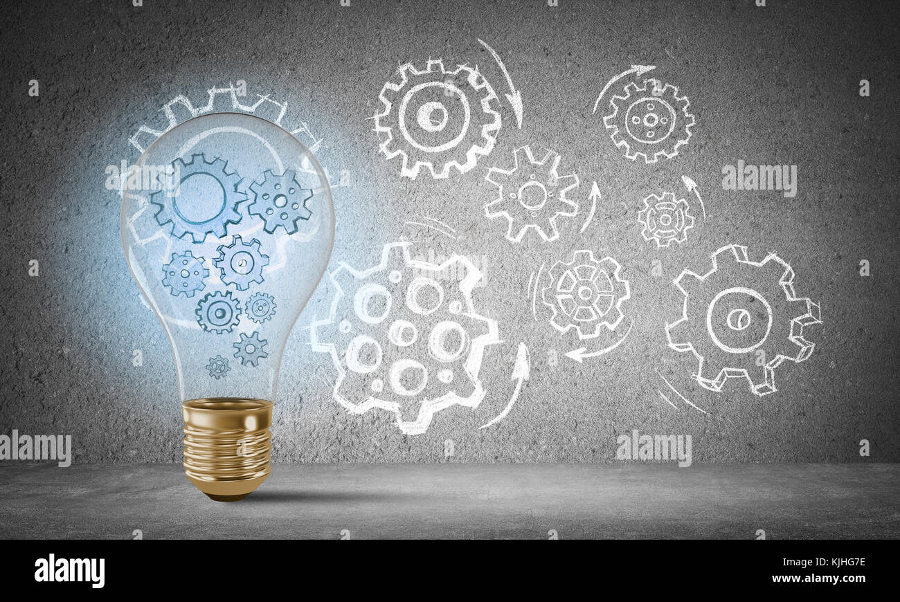 Concept of lightbulb as symbol of new idea Stock Photo - Alamy