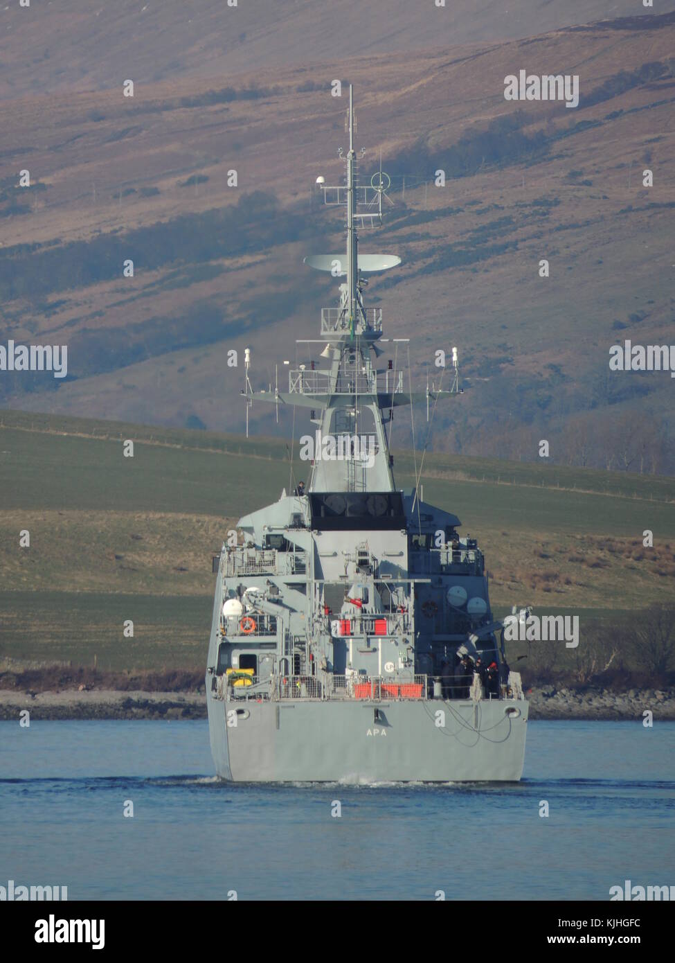 NaPaOc Apa (P121), an Amazonas-class corvette of the Brazilian Navy ...