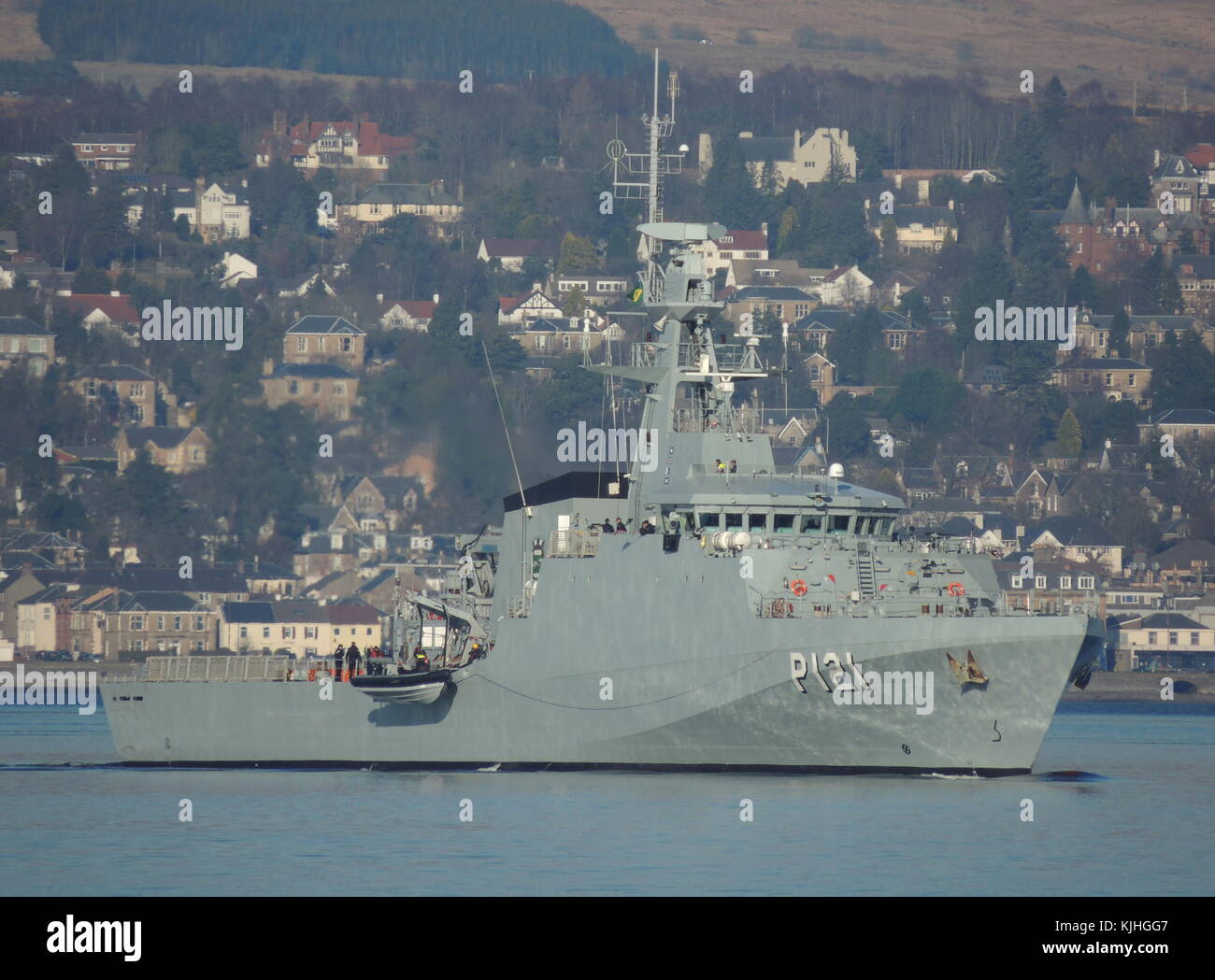 NaPaOc Apa (P121), an Amazonas-class corvette of the Brazilian Navy ...