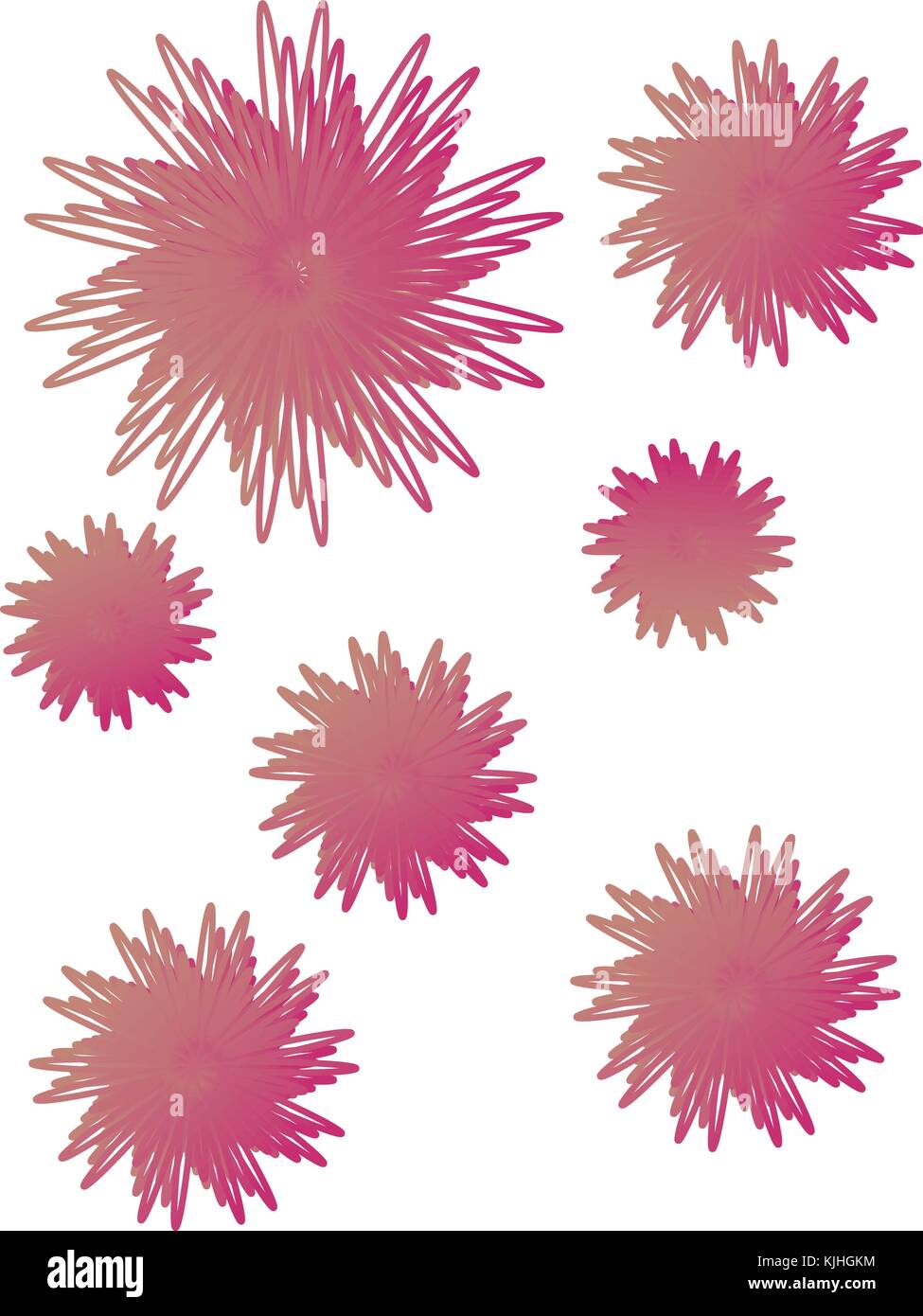 Symmetrical patterns of flowers Stock Vector Images - Alamy