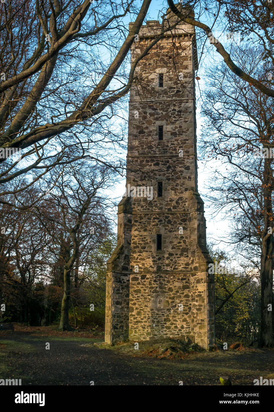 Corstorphine Hill Tower, Clermiston Tower, Scott Tower, memorial to Sir ...