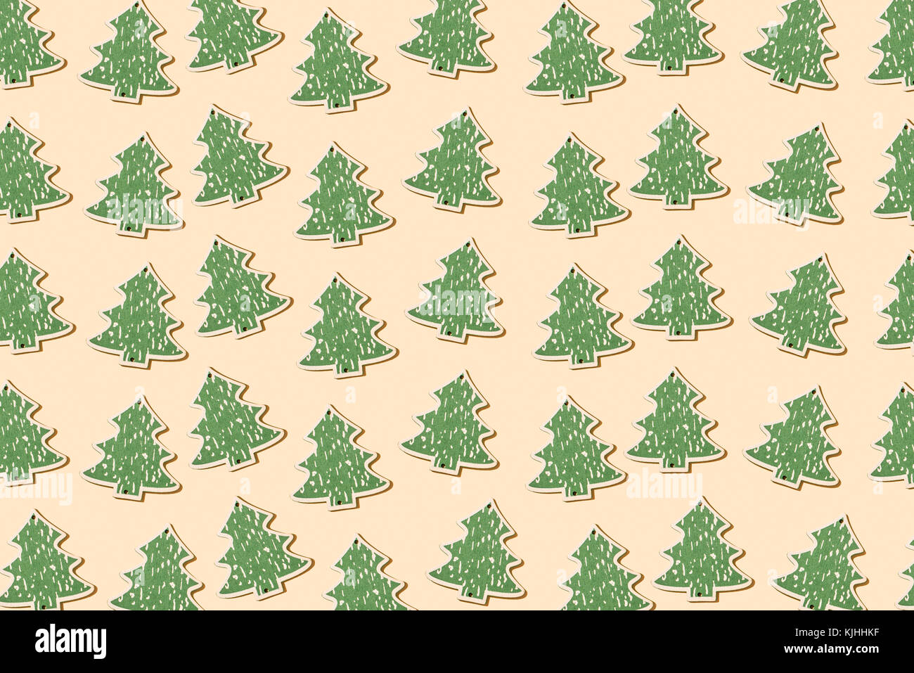 Green Christmas tree repeated pattern background Stock Photo - Alamy