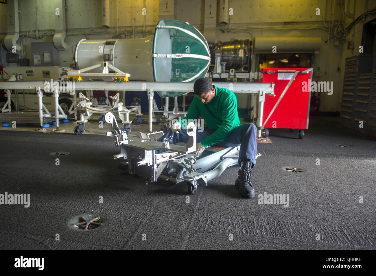 PHILIPPINE SEA (Nov. 8, 2017) Aviation Machinist's Mate Airman Lamar ...
