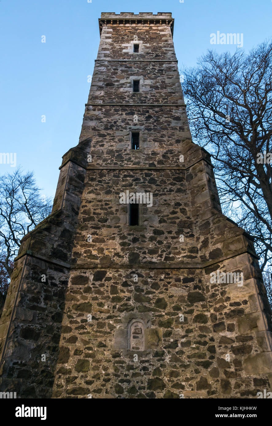 Corstorphine Hill Tower, Clermiston Tower, Scott Tower, memorial to Sir ...