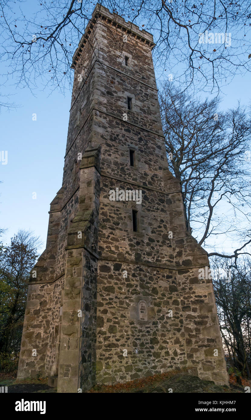 Corstorphine Hill Tower, Clermiston Tower, Scott Tower, memorial to Sir ...