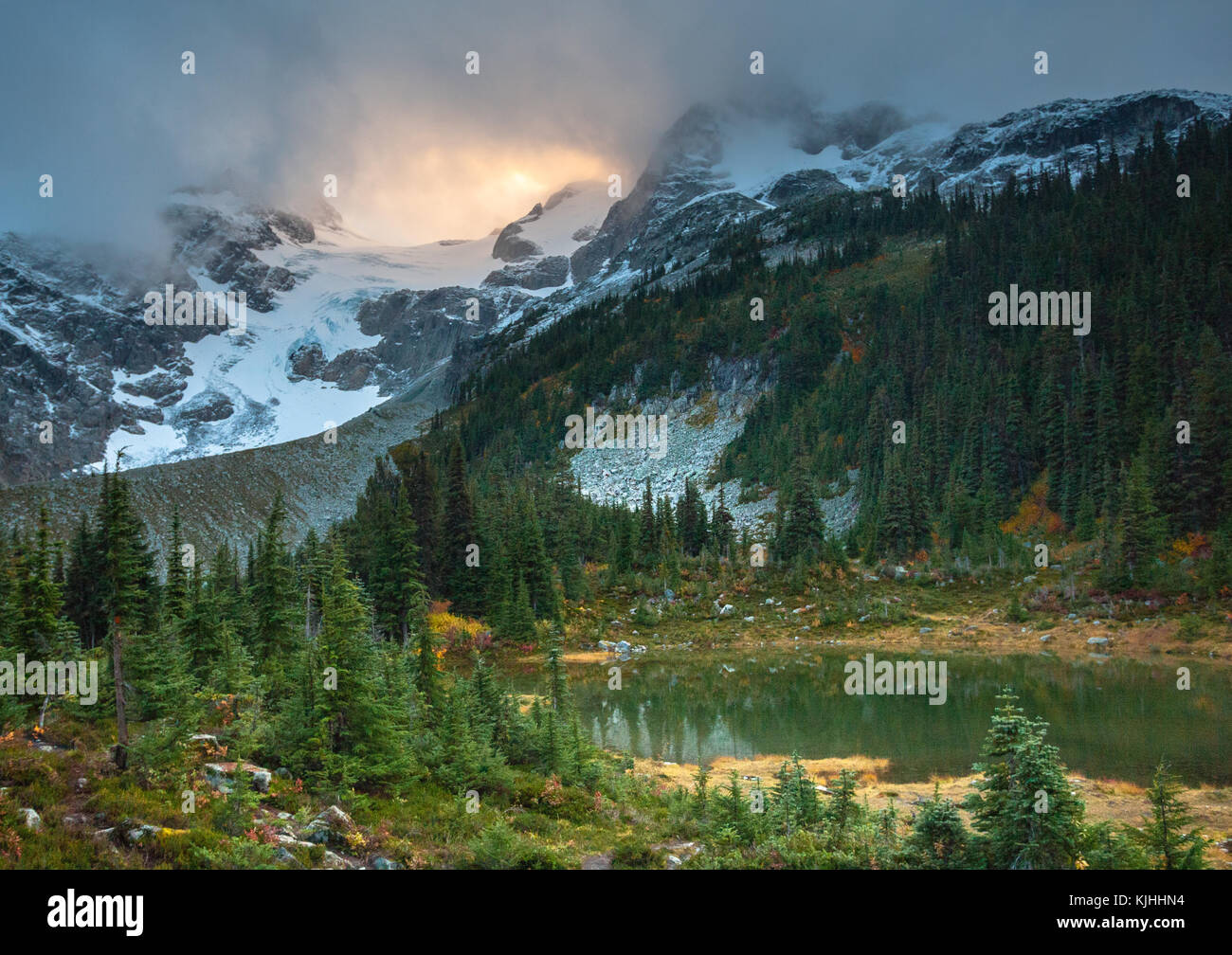 Mount Matier at sunset, Pemberton, BC Stock Photo - Alamy