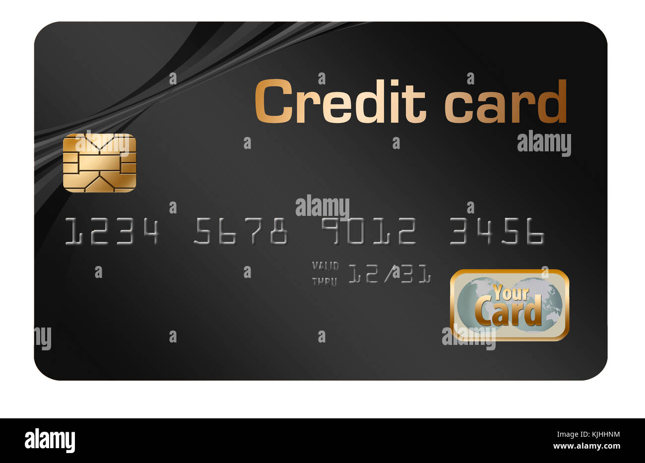 Generic credit card on white background Stock Photo - Alamy