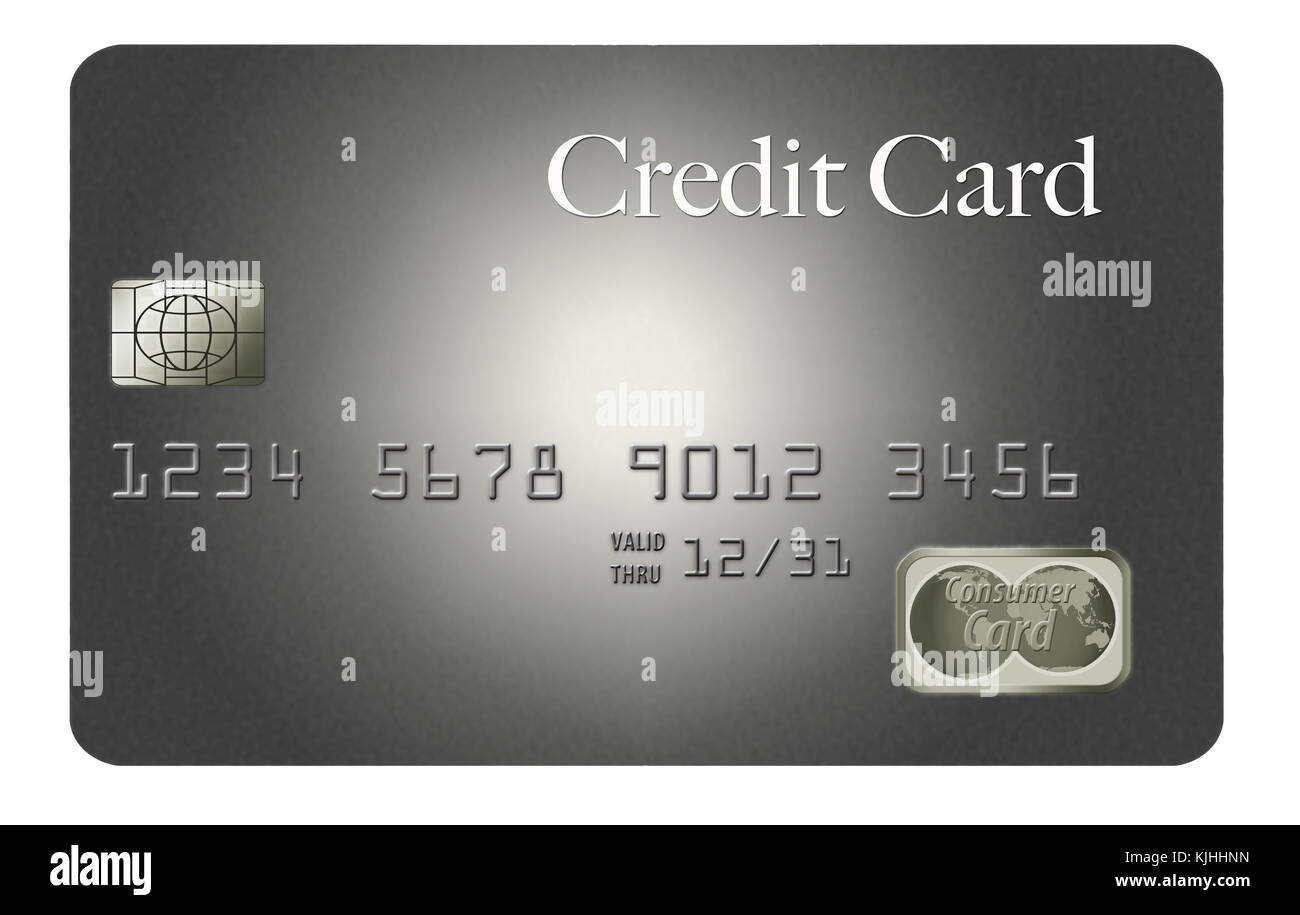 Generic credit card on white background Stock Photo - Alamy