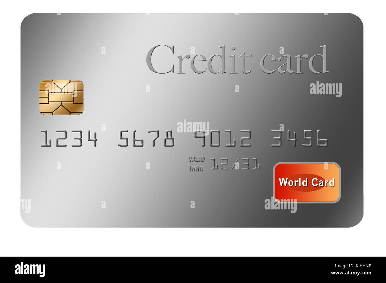 Generic credit card on white background Stock Photo - Alamy