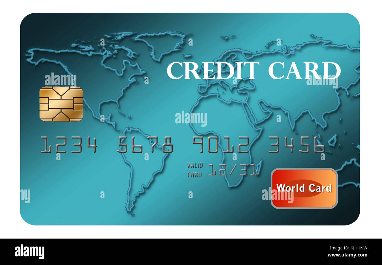 Generic credit card on white background Stock Photo - Alamy