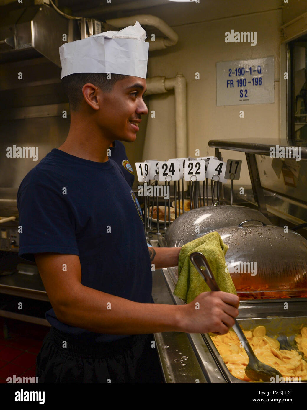 EAST CHINA SEA (Nov. 10, 2017) U.S. Navy Culinary Specialist Seaman ...
