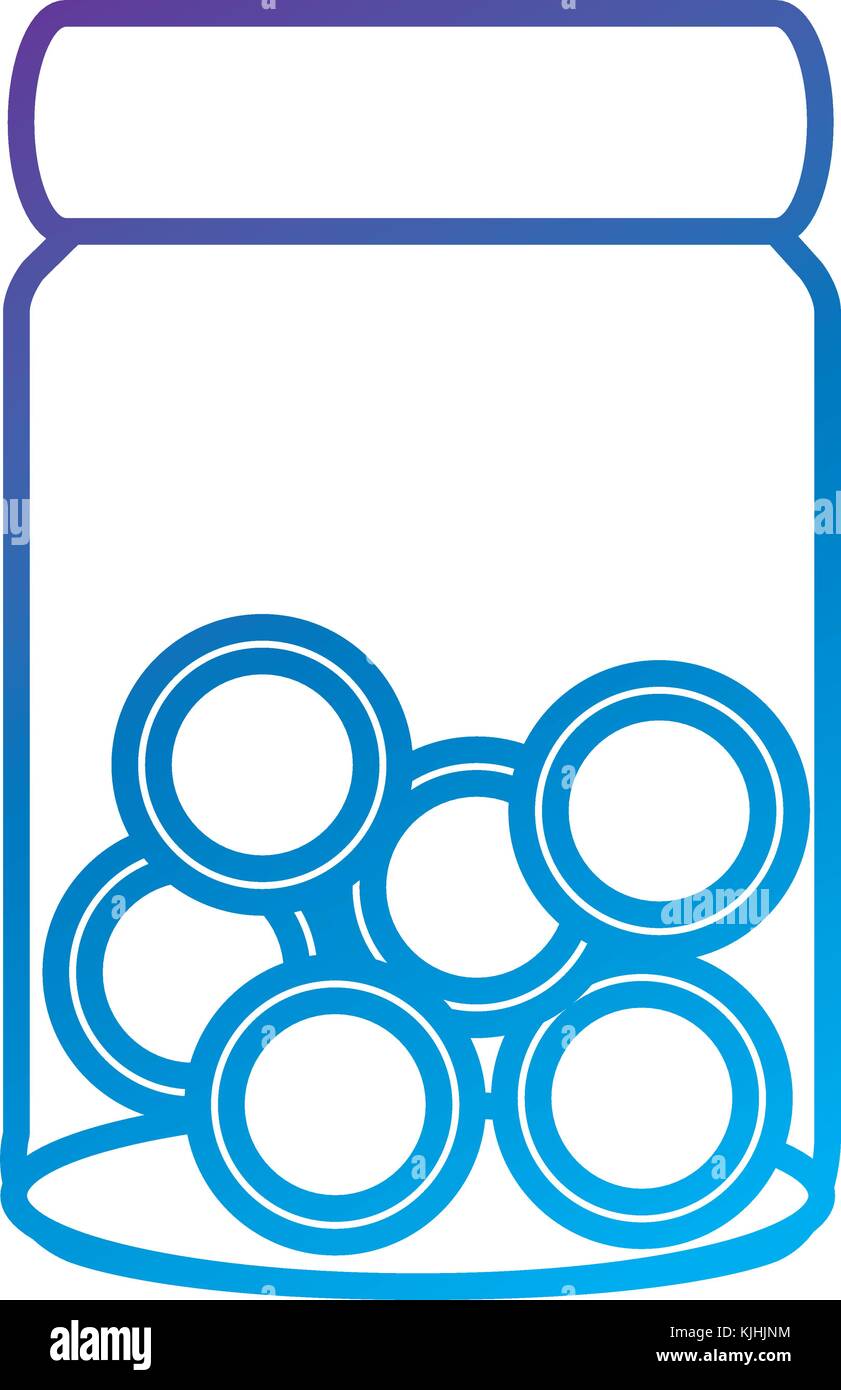 glass jar with coins money vector illustration design Stock Vector ...