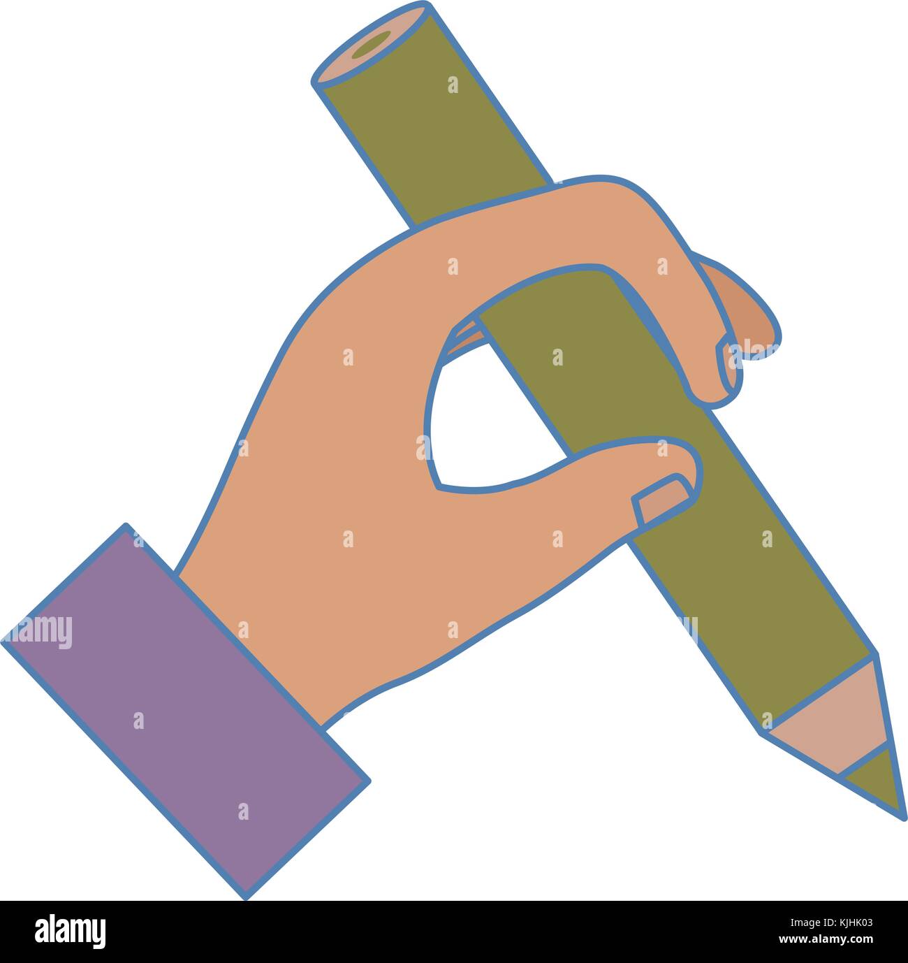 hand human writing icon vector illustration design Stock Vector Image ...