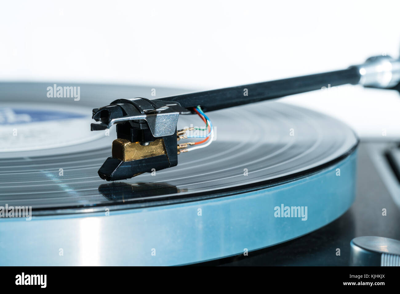High quality vinyl record deck and tone arm Stock Photo - Alamy