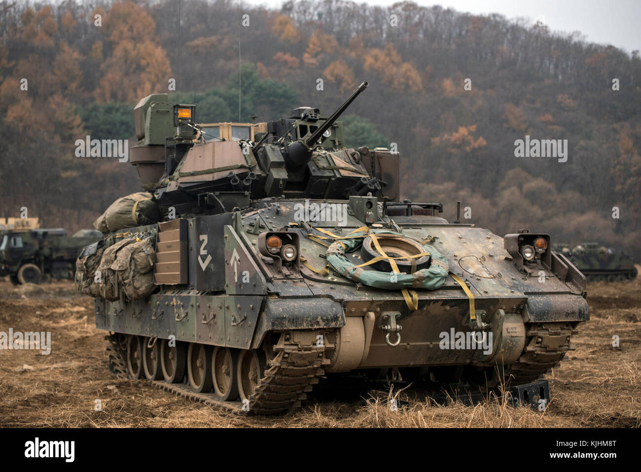 TWIN BRIDGES, Republic of Korea – A Bradley Fighting Vehicle (BFV) from ...