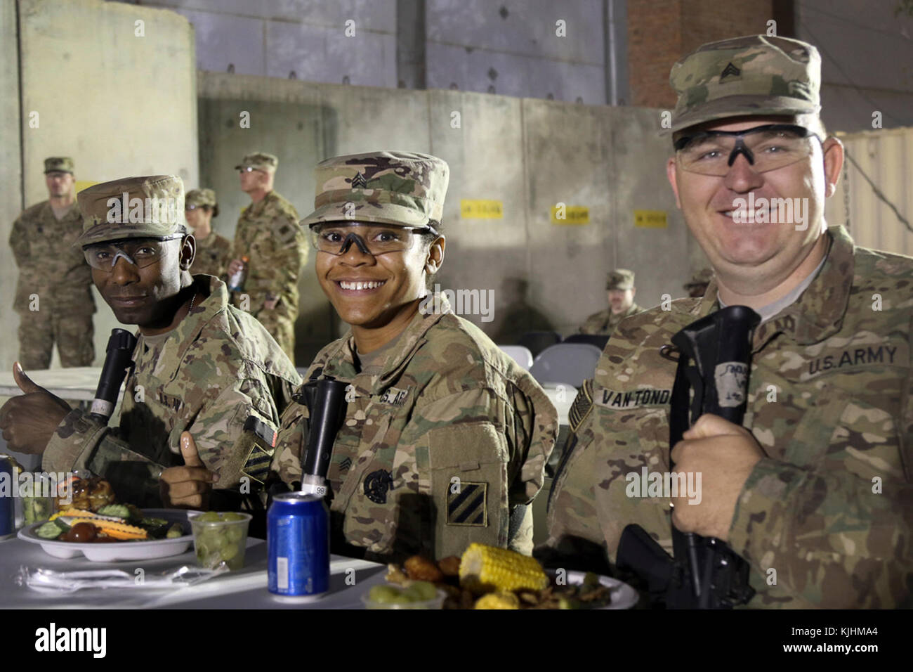 BAGRAM AIRFIELD, Afghanistan - From left, Sgt. 1st Class Robert ...