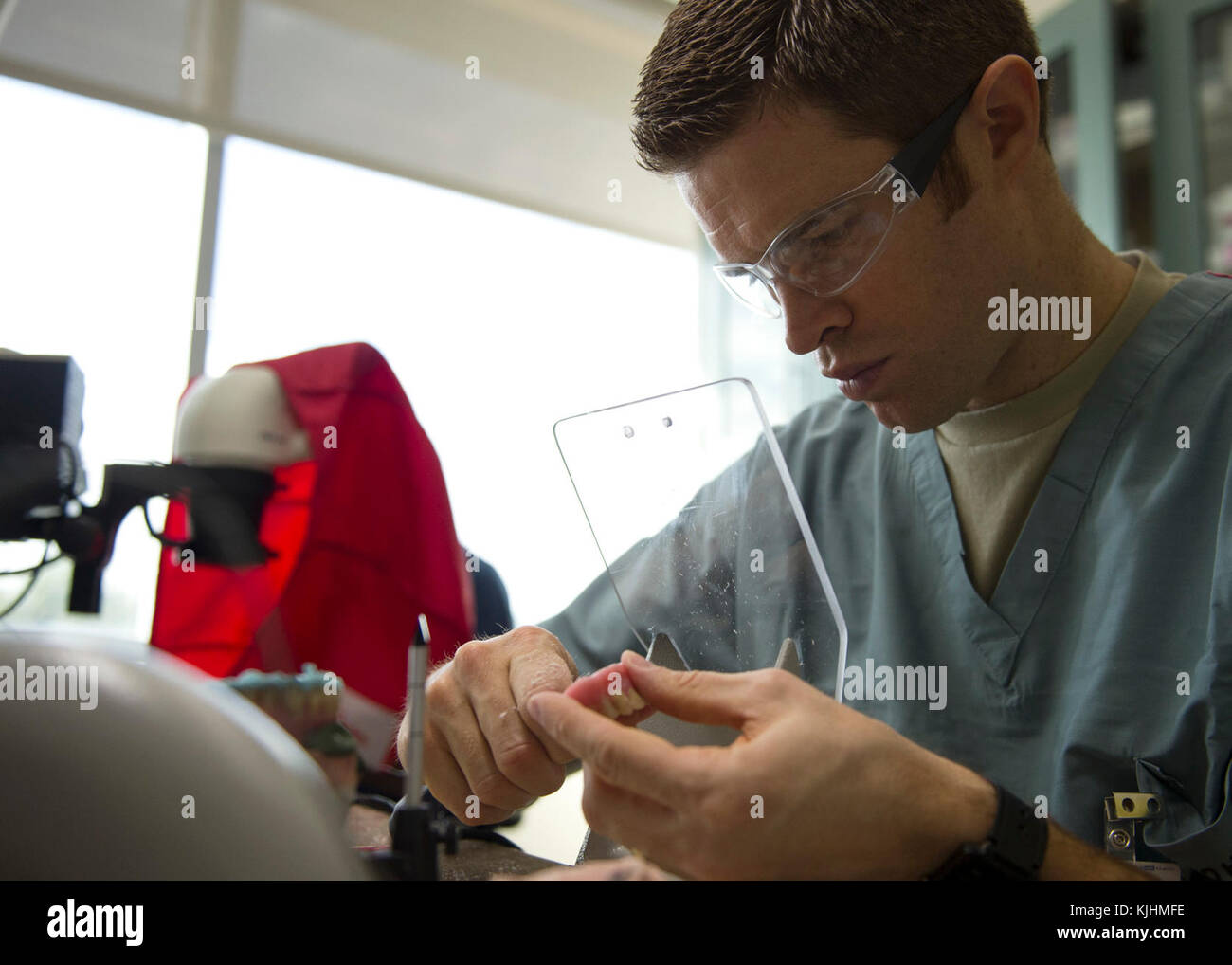 Maj. Matt Checketts, 96th Dental Squadron assistant laboratory flight ...