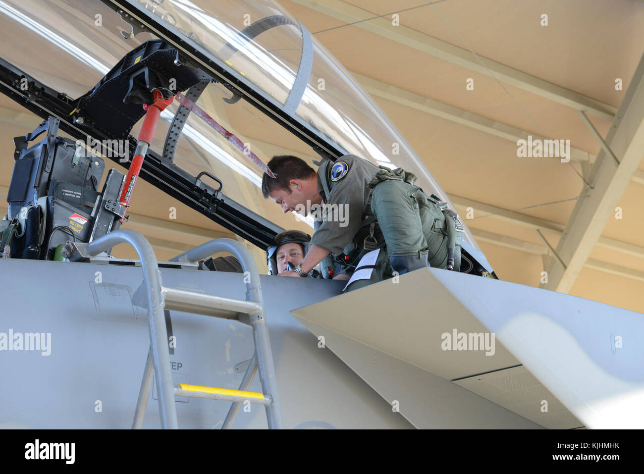 Master Sgt. Bob Ackley of the 104th Fighter Wing and Capt. Martin ...