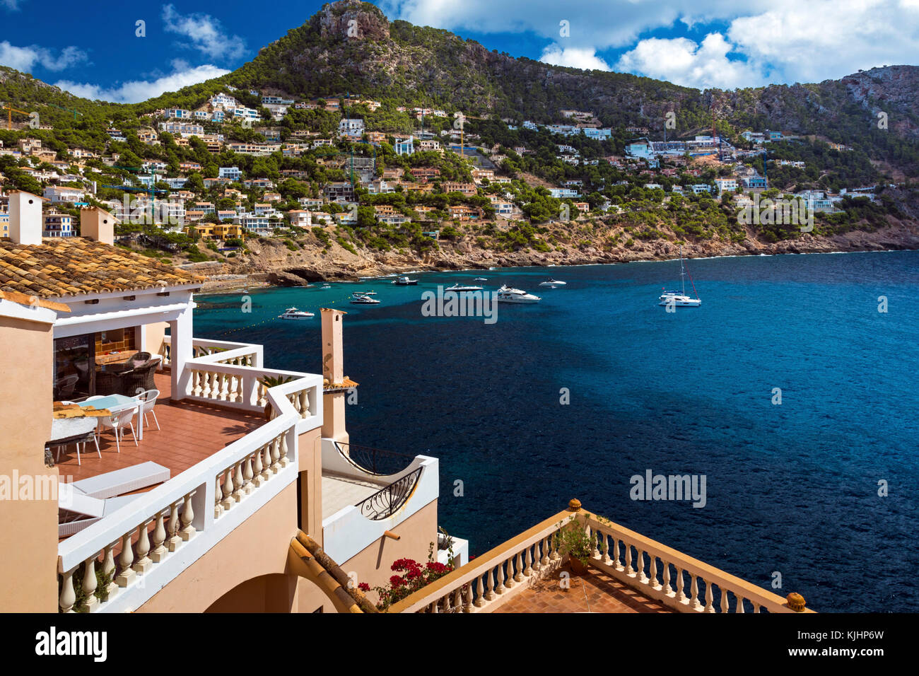 Cala Llamp Bay, Port Andratx, Mallorca, Balearic Isles, Spain Stock ...
